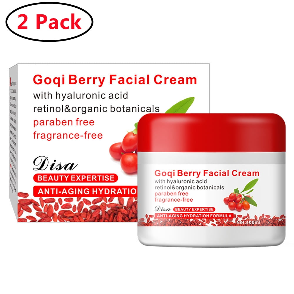 2 Pack Face Cream with Wolfberry, Invigorating Moisturizer with Goji ...