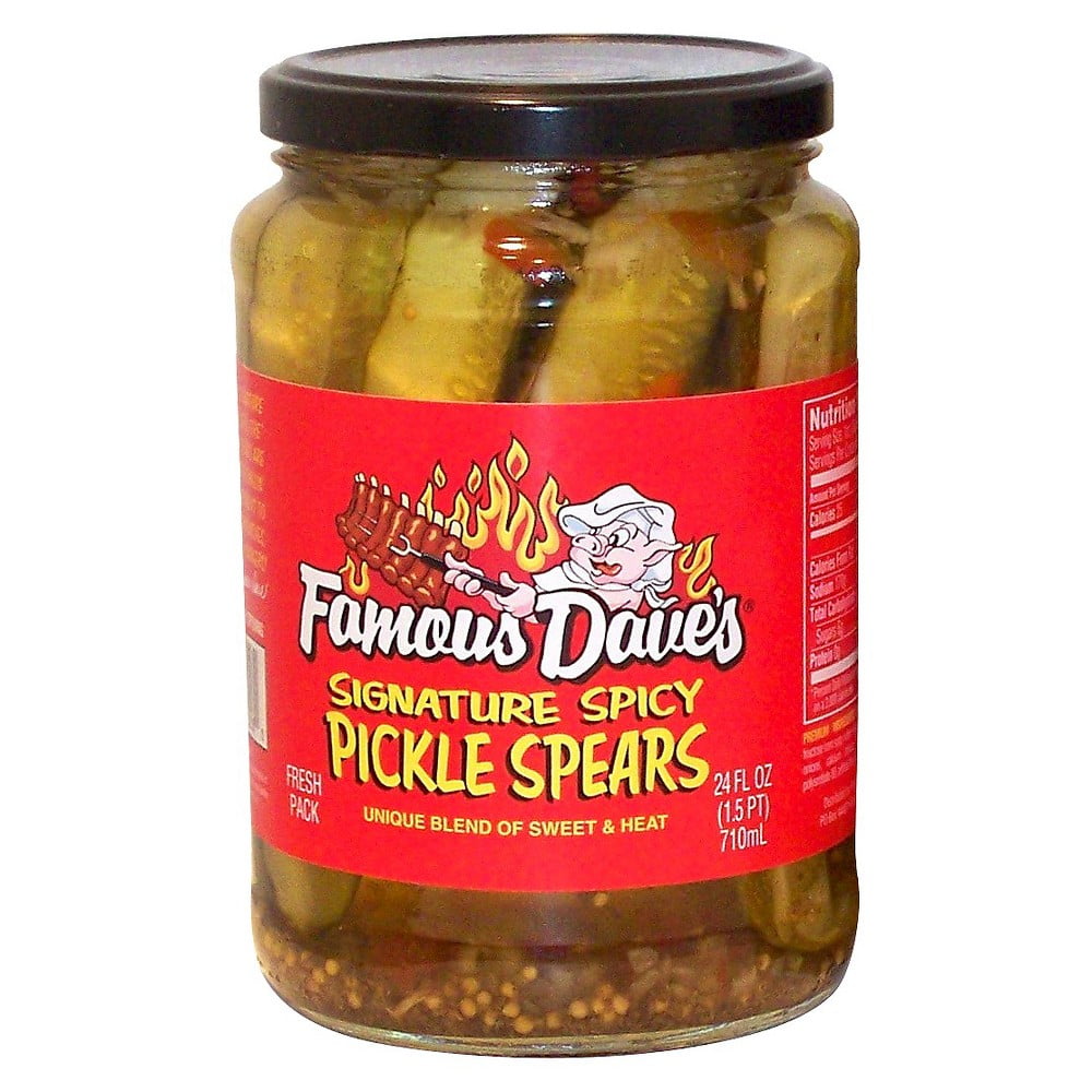 ( 2 Pack ) Famous Dave's Pickle Spears, Sweet 'n Spicy, Mild 24 Fl Oz ...