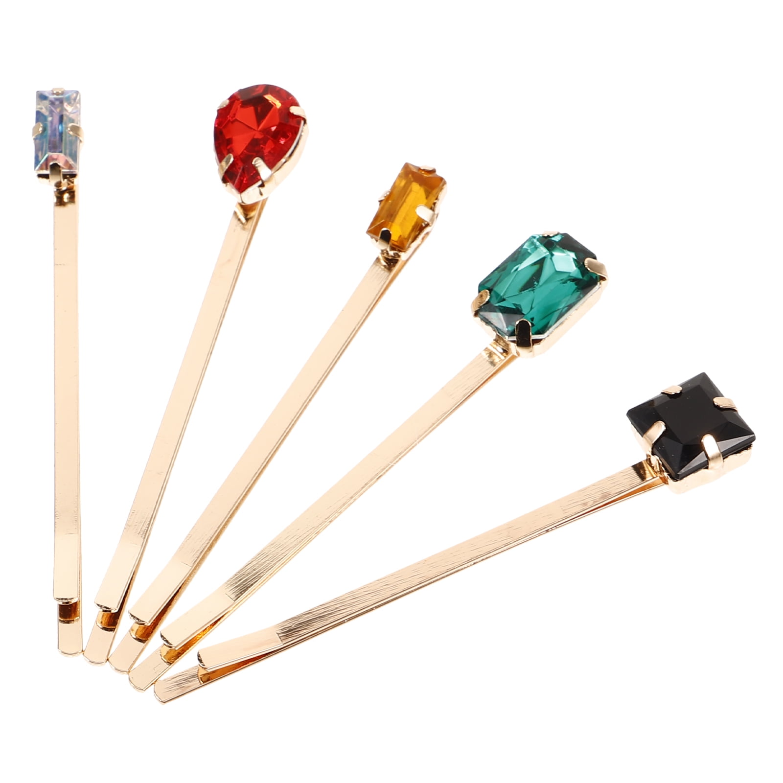 2 Pack Fancy Bobby Pins for Women Drill Design Hair Clips Miss ...