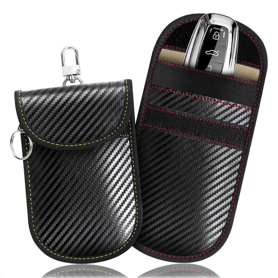 2 Pack Faraday Bag for Key Fob, Faraday Cage Protector, Car RFID Signal ...