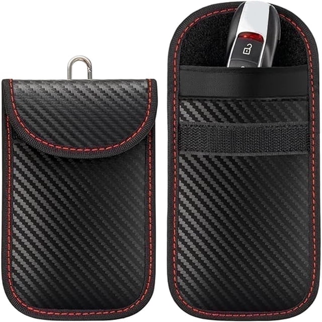 2 Pack Faraday Key Fob Protector, Scheam RFID Key Fob Protector Pouch ...