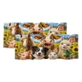 2 Pack Farmhouse Animal Valance for Window Cow Horse Alpaca Pig ...