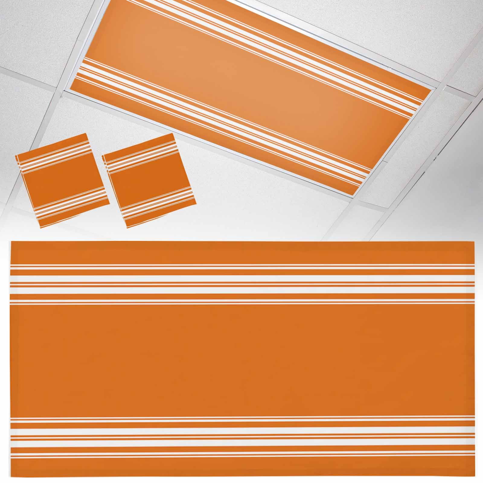 2 Pack Farmhouse Orange Fluorescent Light Covers for Ceiling Lights ...