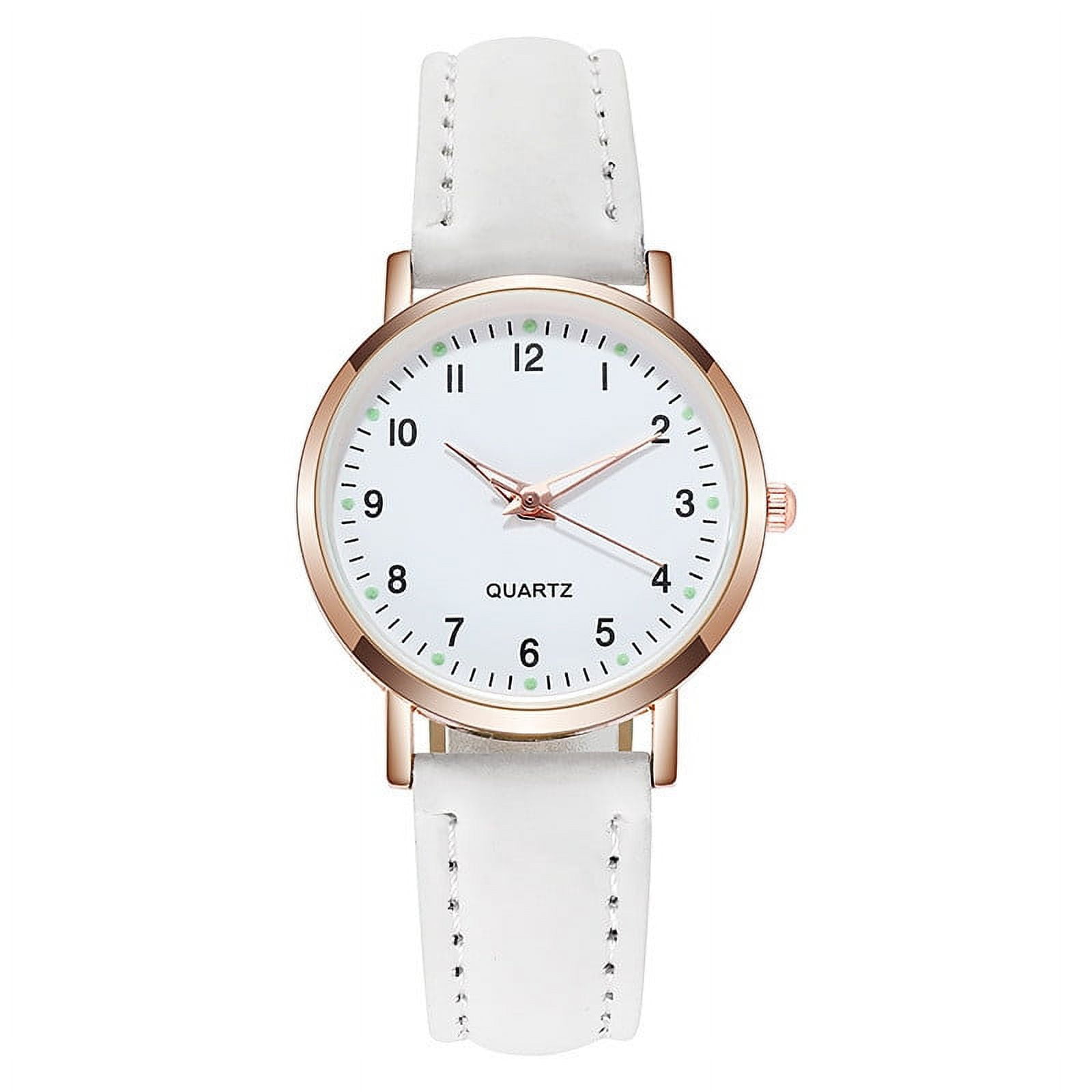 (2-Pack) Fashion Sport Ms. Stainless Womens Analog Watch Steel Belt ...