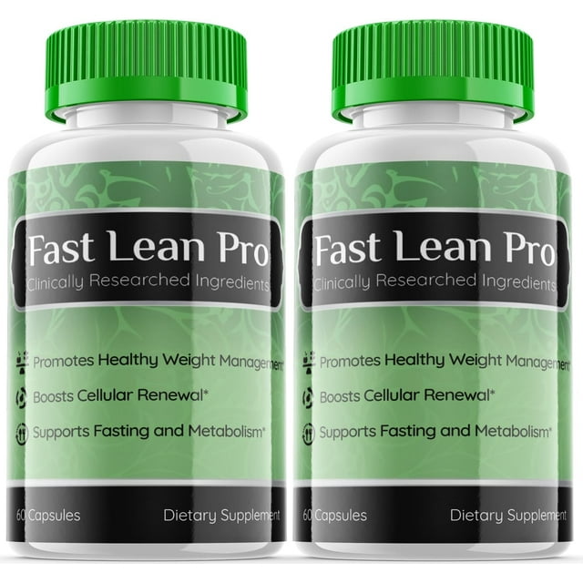 (2 Pack) Fast Lean Pro - Keto Weight Loss Formula - Energy & Focus Boosting Dietary Supplements ...