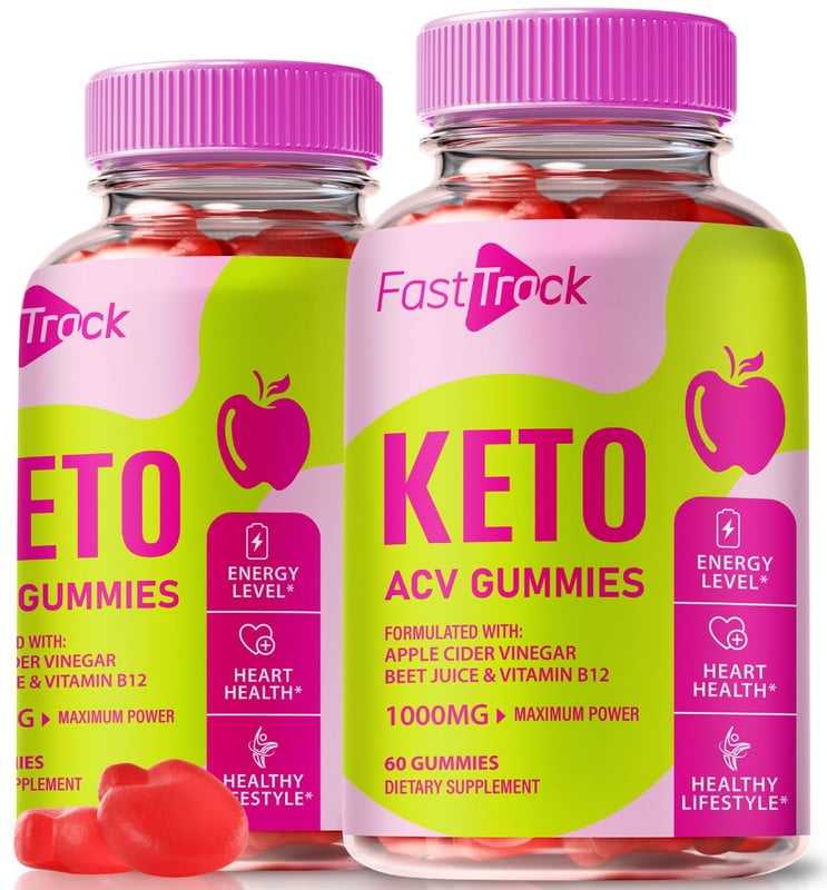 (2 Pack) Fast Track Keto ACV Gummies, Official FastTrack Keto Plus ACV ...