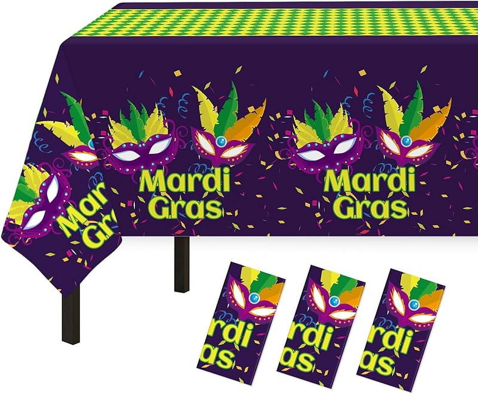 2 Pack Father's Day Tablecloth, 54" x 108" Plastic Disposable Table ...