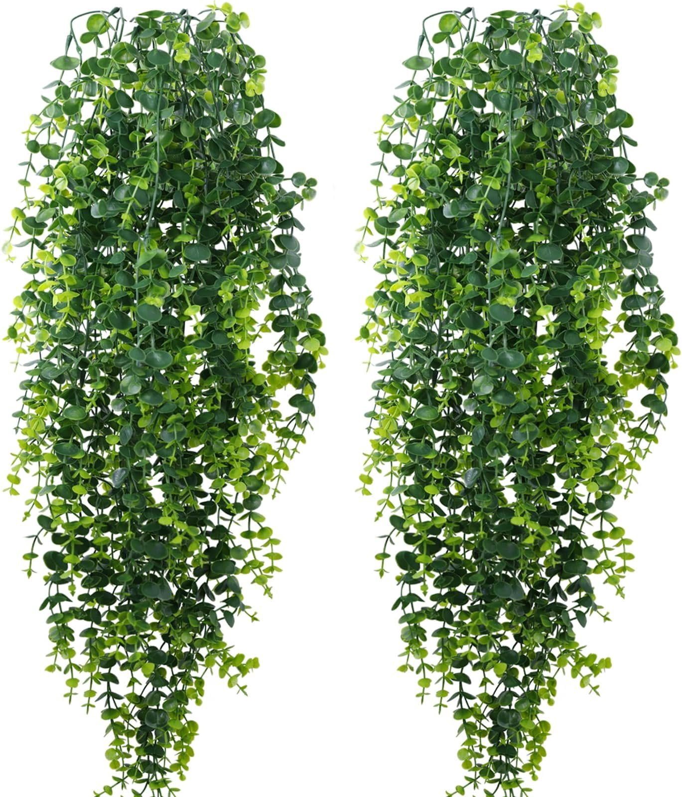 2-Pack , Faux Artificial Greenery for Living Room Bedroom Boho Wall ...