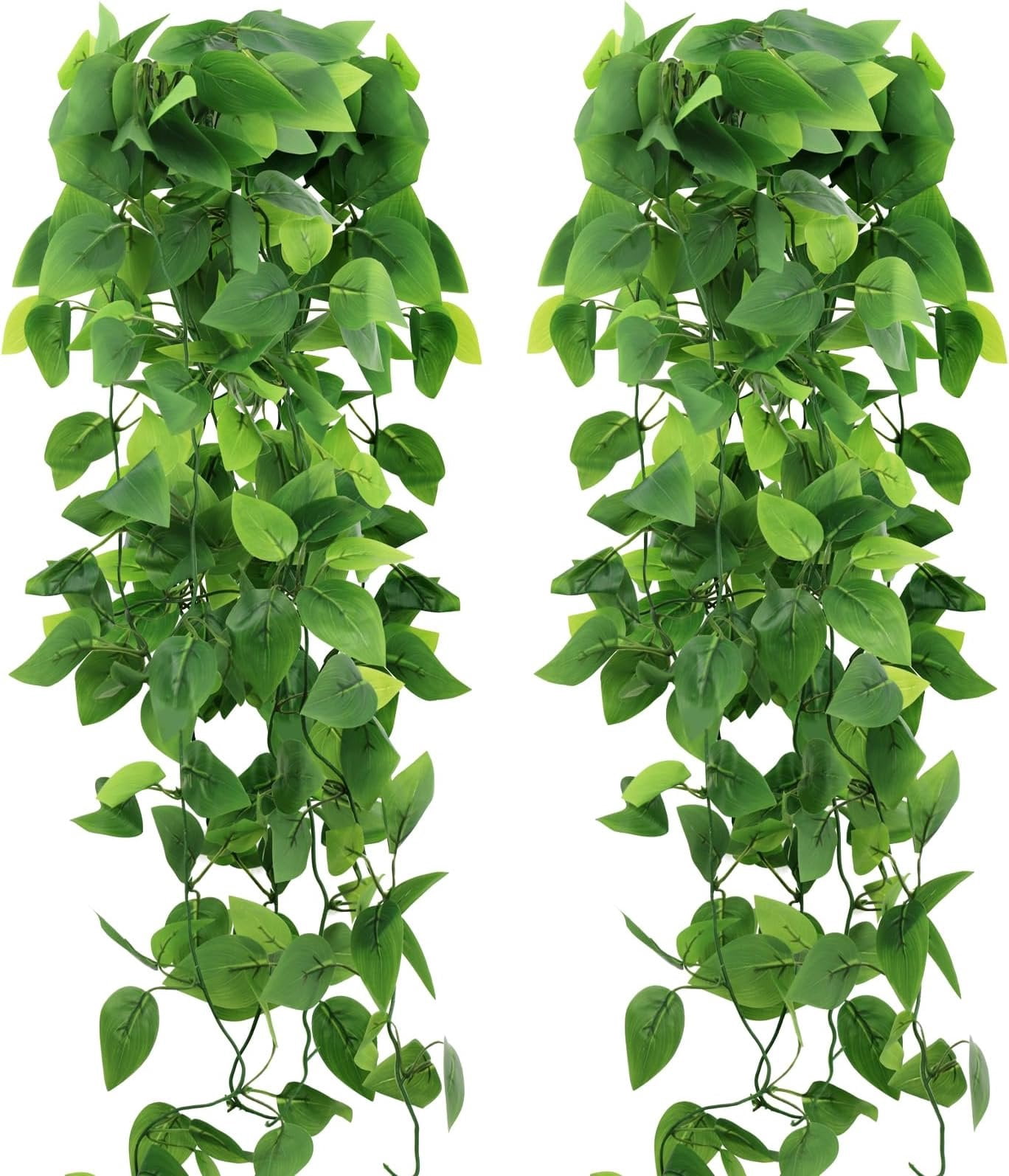 2-Pack , Faux Artificial Greenery for Living Room Bedroom Boho Wall ...