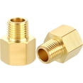 2 Pack FeMale to Male Adapters, 3/8" NTP Female x 1/4" Brass Nipple ...