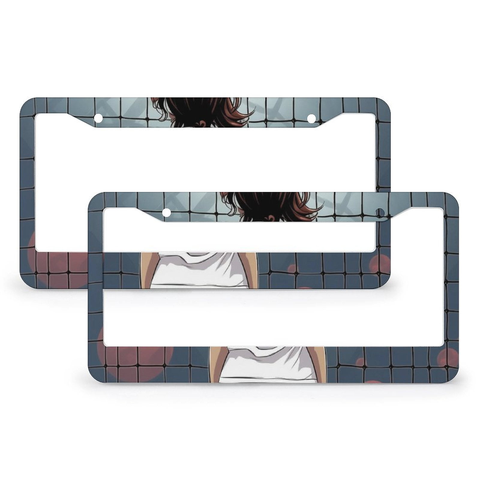 2 Pack Female Volleyball Player License Plate Frames Volleyball Gifts ...