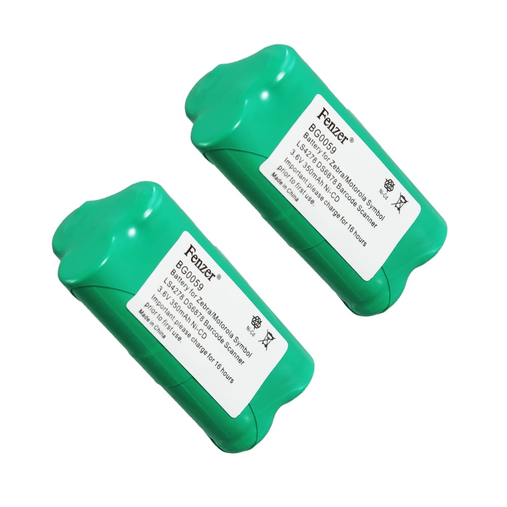 2-Pack Fenzer Barcode Scanner 3.6V Rechargeable Long Lasting Battery ...
