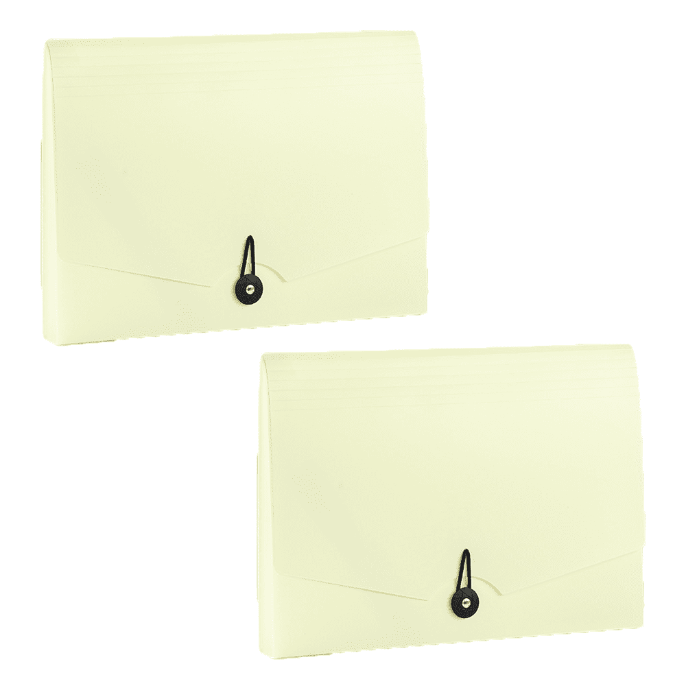 2 Pack File Organizer 12 Pocket Expanding File Folder With Labels ...