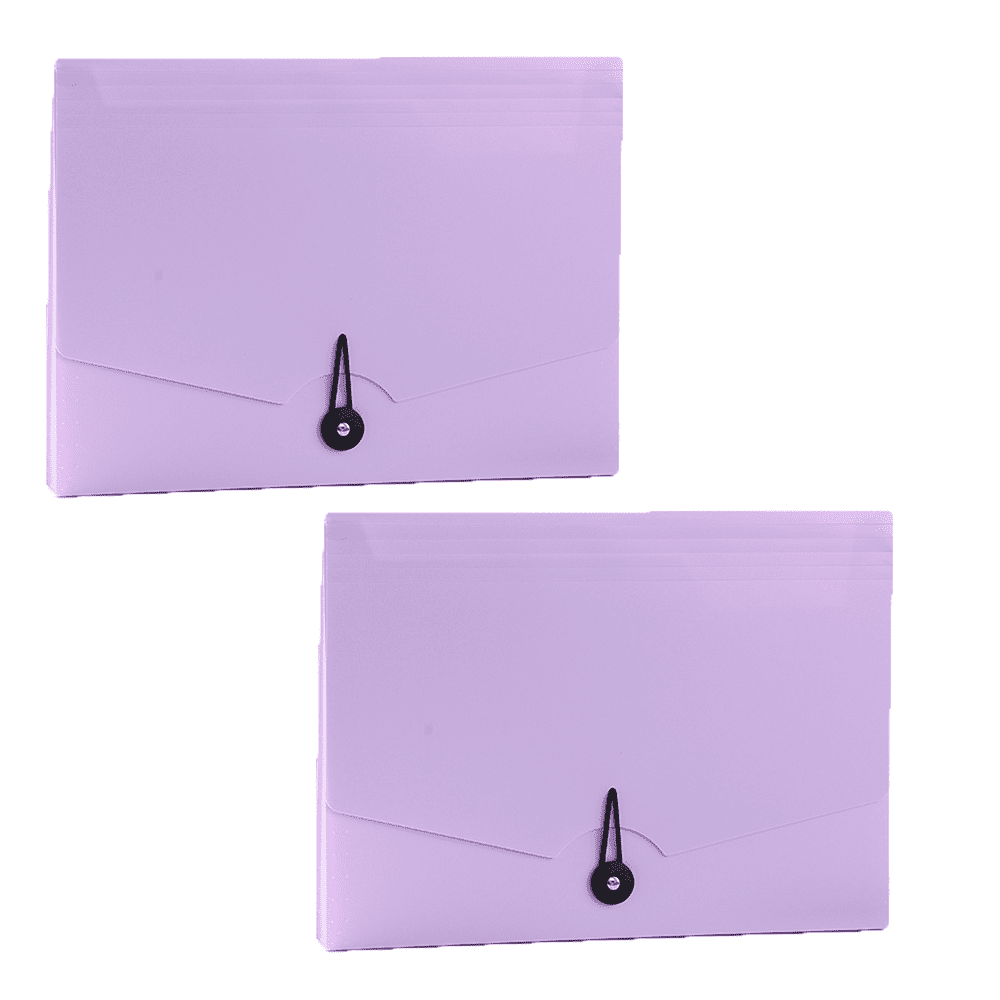 2 Pack File Organizer 12 Pocket Expanding File Folder with Labels ...