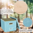 2 Pack File Storage Organizer - Portable Filing Box with Lid, Fits ...