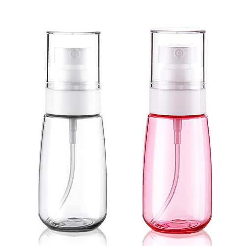 2 Pack Fine Mist Spray Bottles TSA Approved 2oz Travel Size Refillable ...