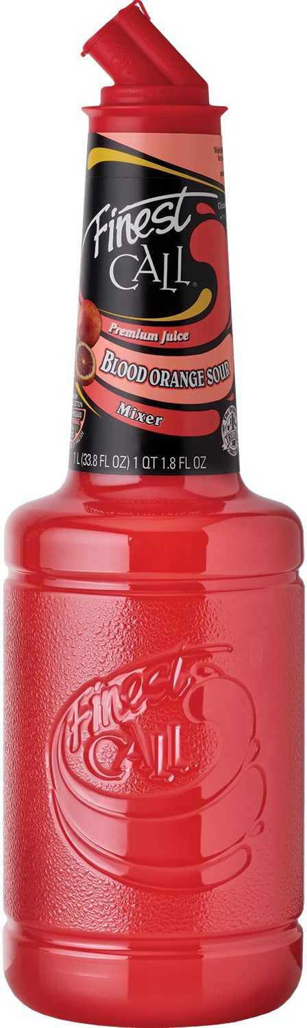 2 Pack-Finest Call Premium Blood Orange Sour Drink Mix, 1 Liter Bottle ...
