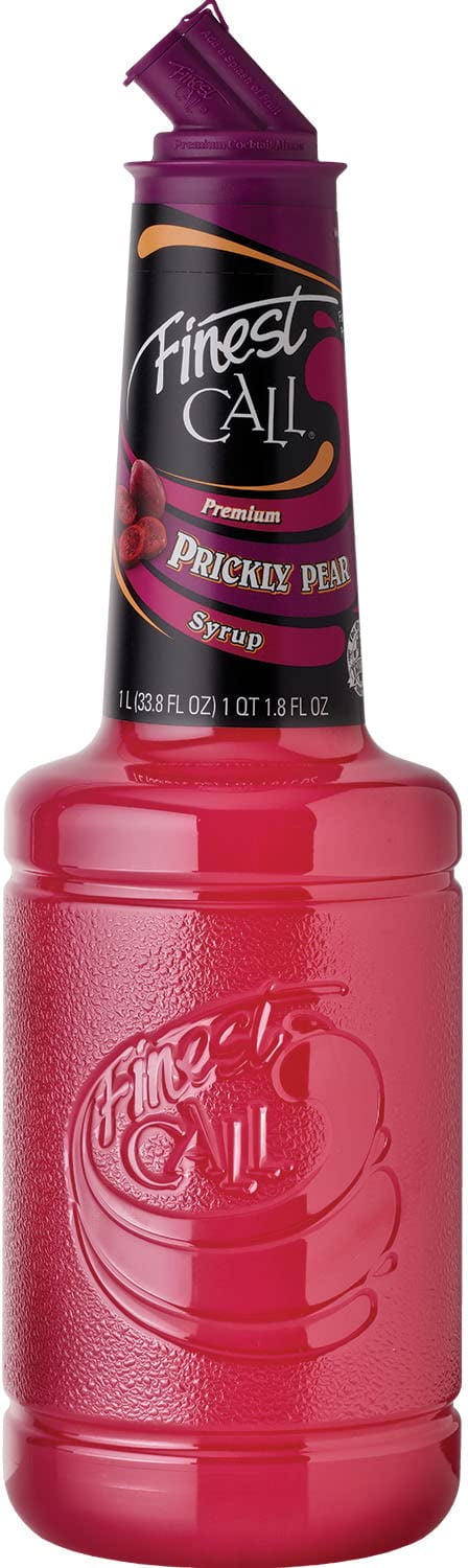 2 Pack-Finest Call Premium Prickly Pear Syrup Drink Mix, 1 Liter Bottle ...