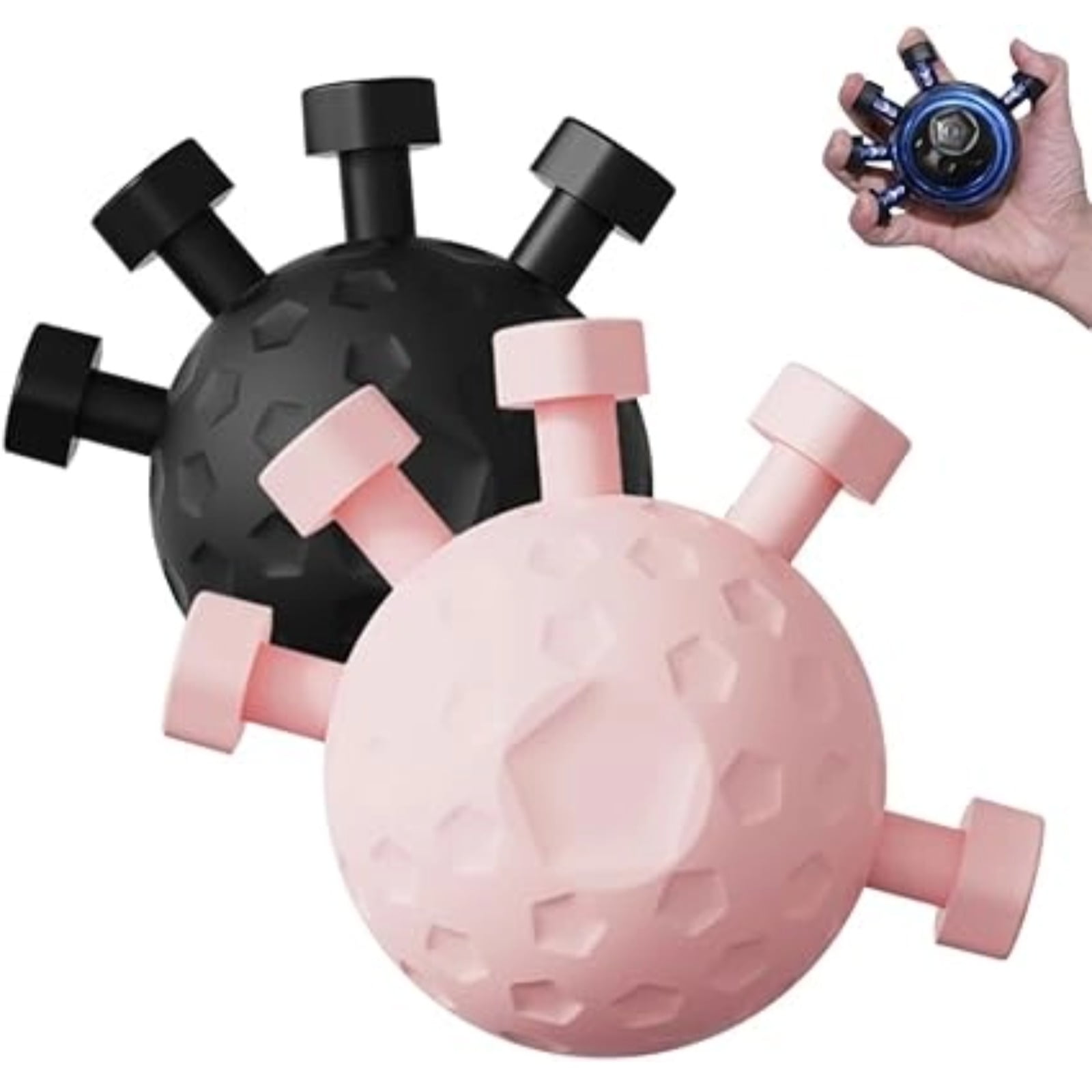 2 Pack Finger Grip Strengthener, Grip Strength Trainer, Hand Grip ...