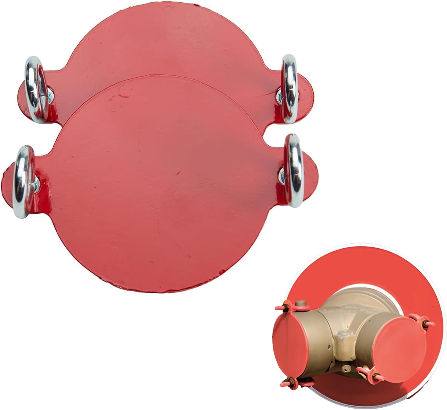 2 Pack Fire Department Connection Caps with Screws Aluminum - Red Fire ...