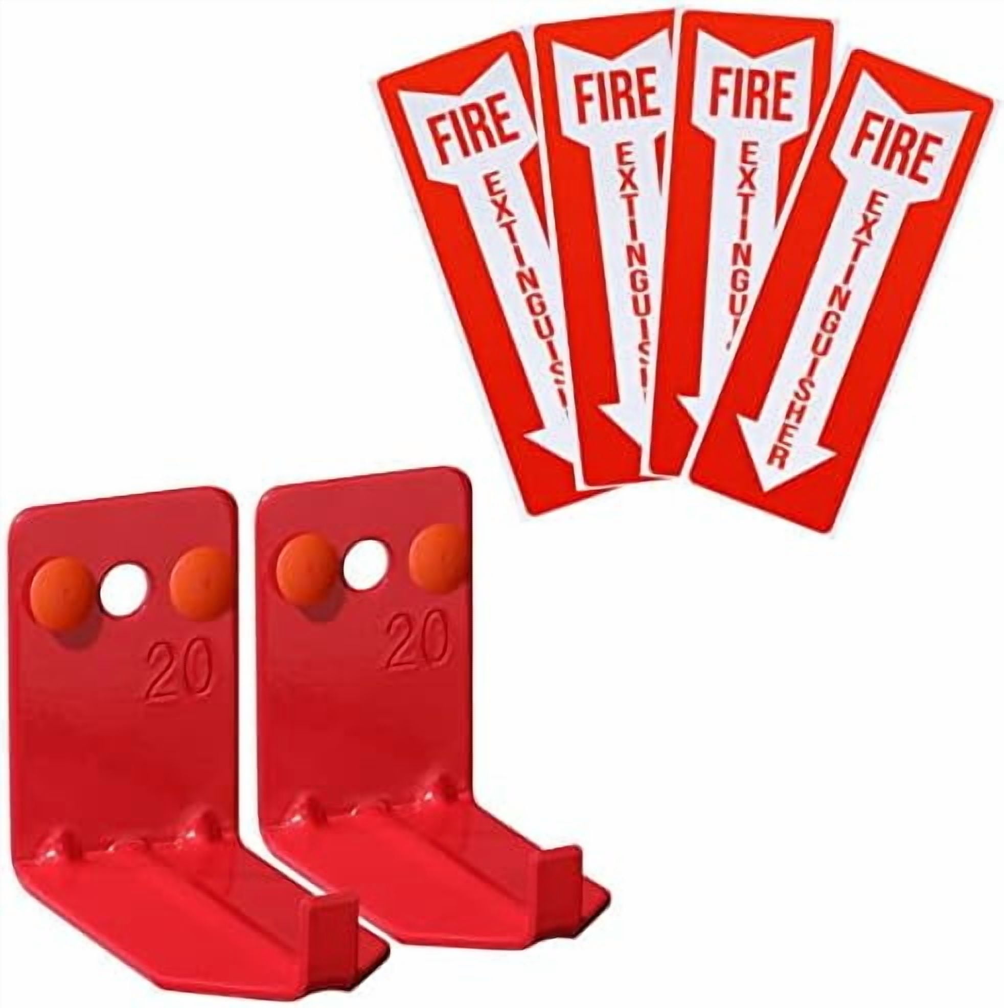 2 Pack Fire Extinguisher Holder and 4 Pieces Fire Extinguisher Sign ...