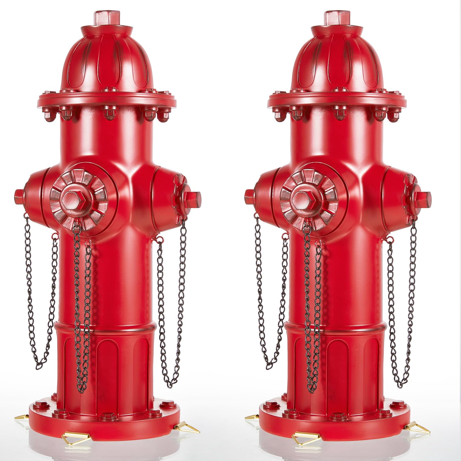 2 Pack Fire Hydrant for Dogs to Pee 13'' x 5'' Dog Fire Hydrant Resin ...
