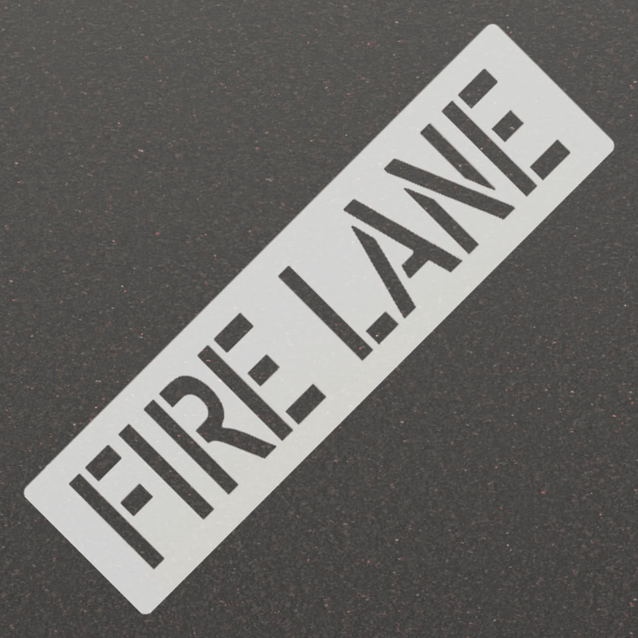 2 Pack Fire Lane Stencil With 4" Letters For Painting Curbs Four Inch ...