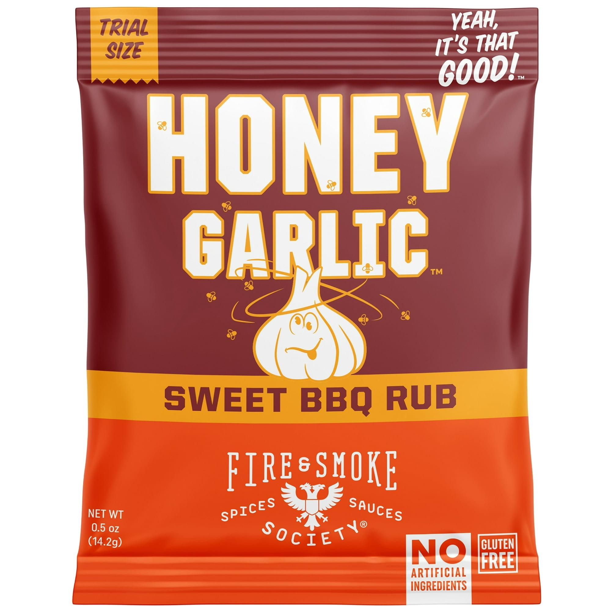 (2 Pack) Fire & Smoke Society Honey Garlic BBQ Rub, BBQ Seasoning Mix ...