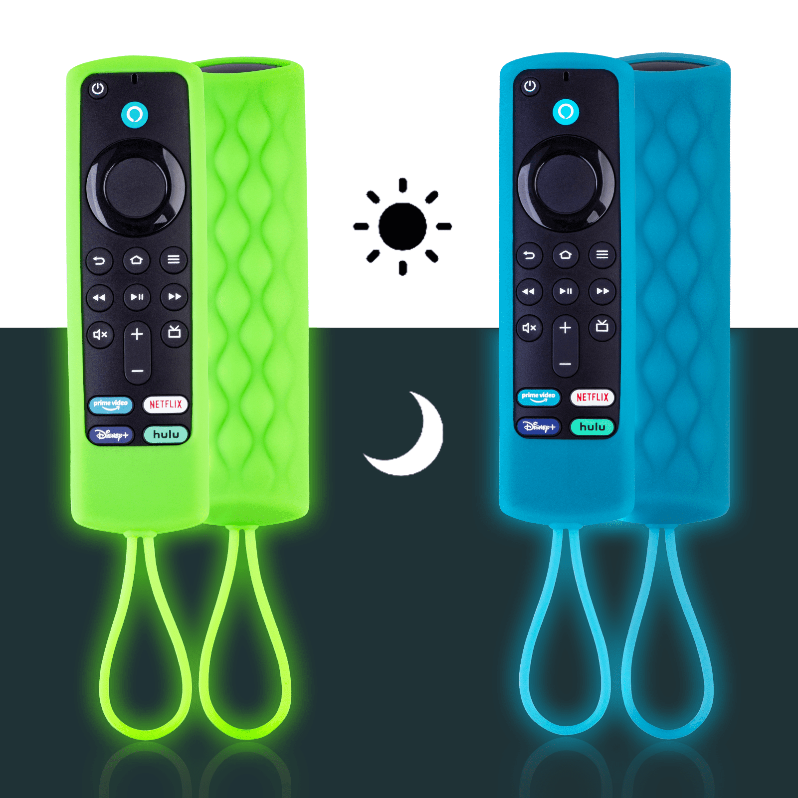 Oulastool 2 Pack Firestick Remote Cover Case, Anti-Slip Silicone Sleeve ...