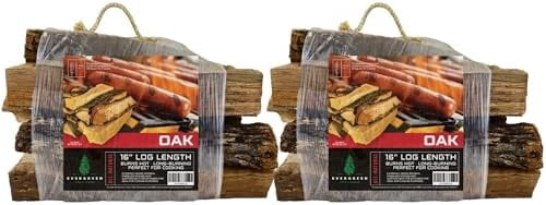 2 Pack Firewood - 12” Logs, Aromatic & Easy to Light - Great for Indoor ...