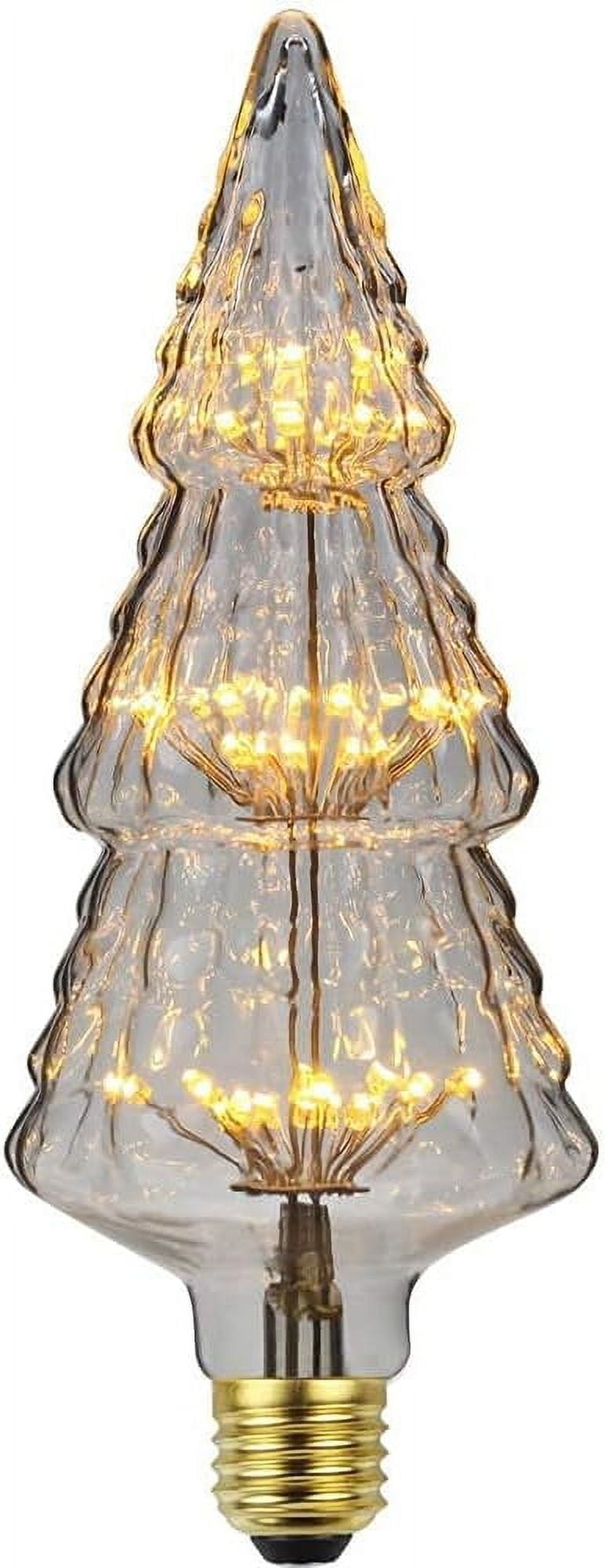 2 Pack Firework Light Bulb, 3W Retro Starry Light Bulb E27 Base Vintage ...