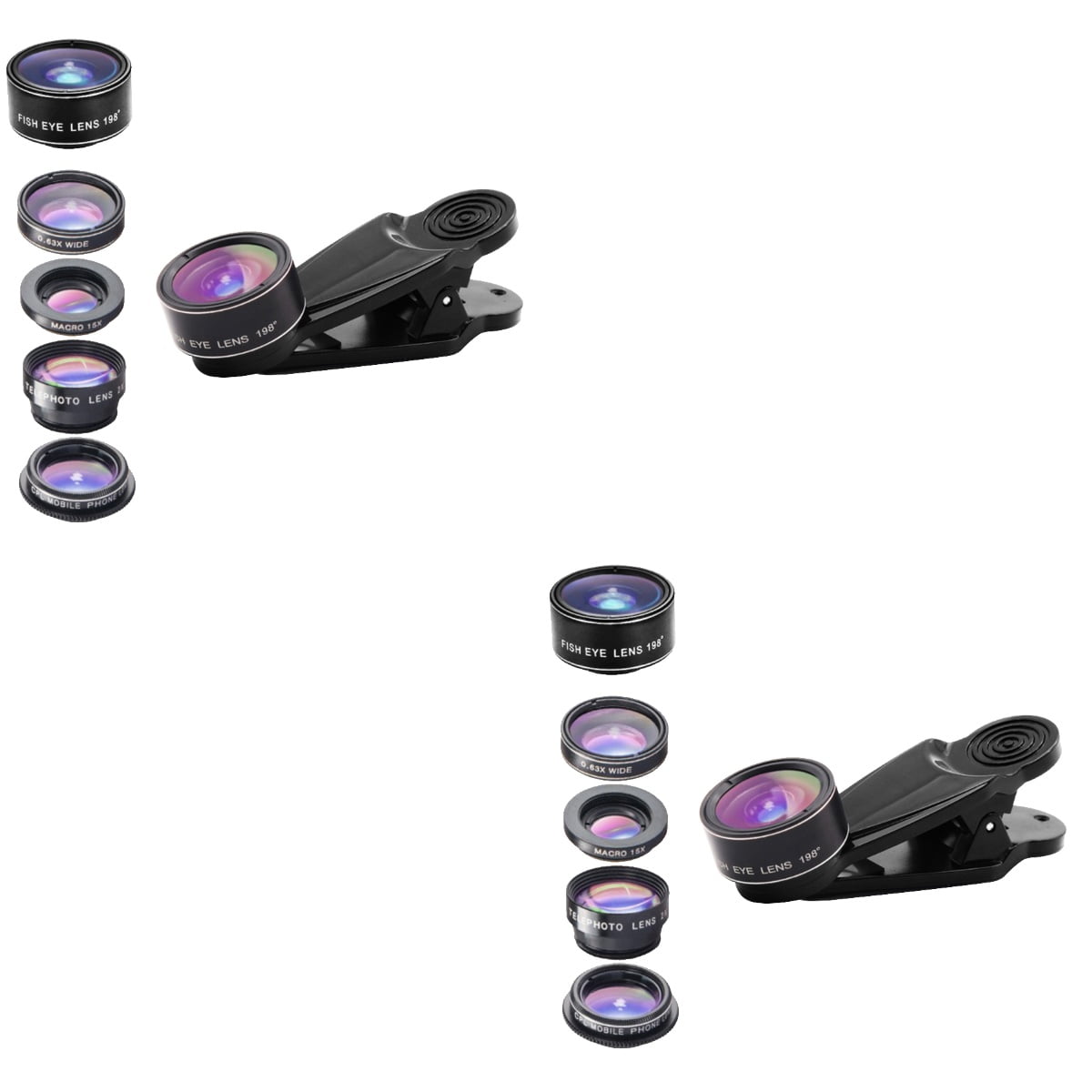 2 Pack Fish Eye Lenses Camera Lens High Definition Lens - Walmart.com