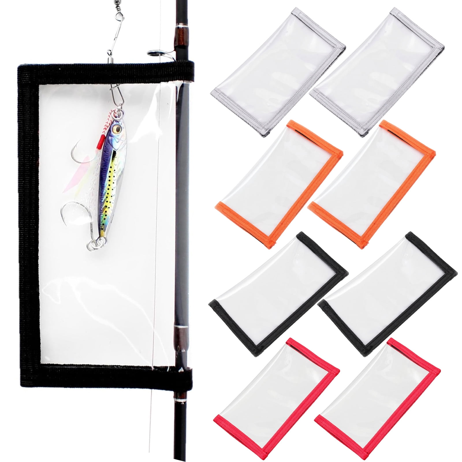 2 Pack Fishing Bait Cover Durable Clear 0.5mm PVC Lure Wrpas for Shape ...