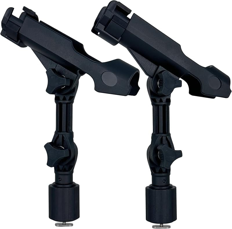 2 Pack Fishing Rod Holder with Track Mount Universal T-Shaped Screw ...