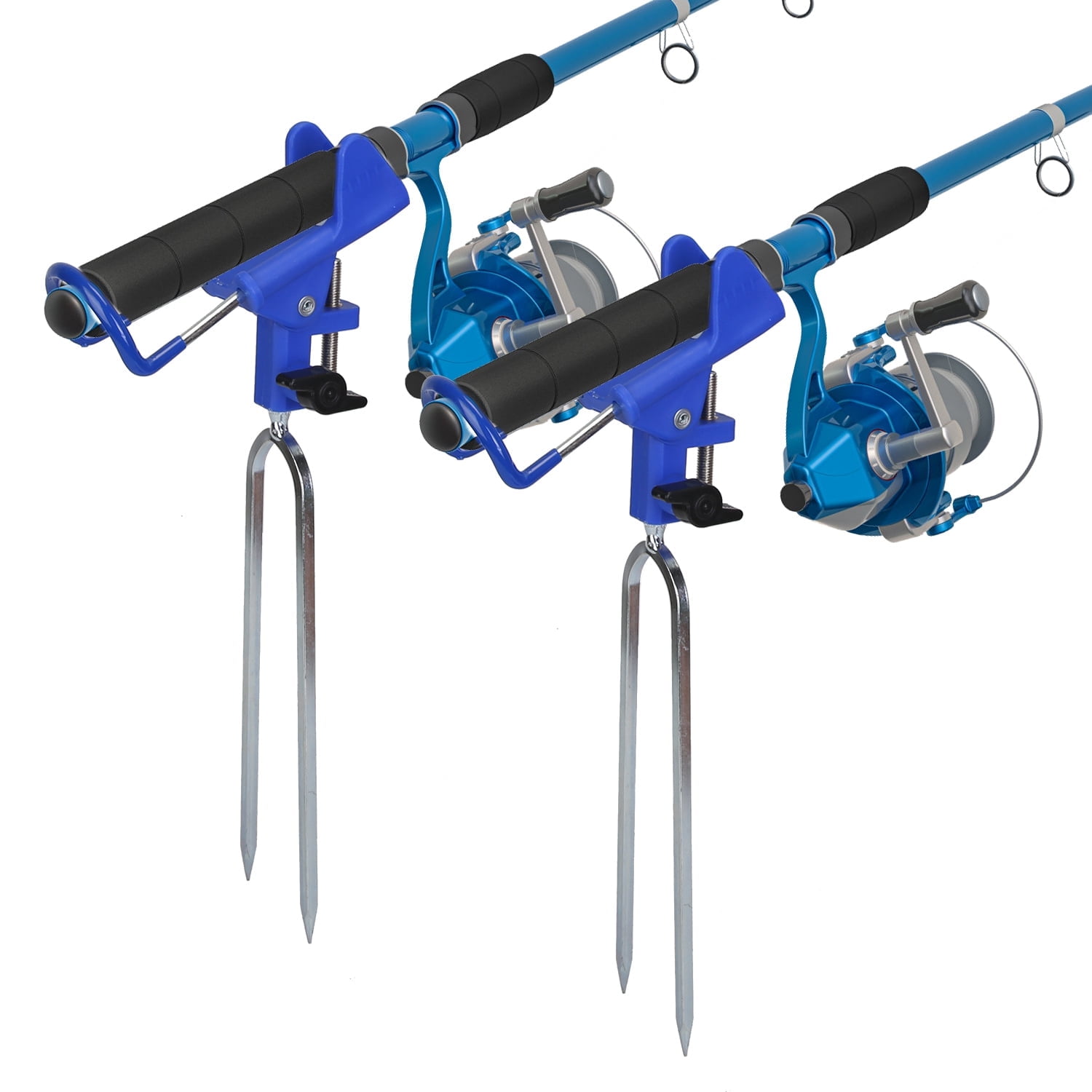 2 Pack Fishing Rod Holders for Bank Fishing TeqHome Fishing Pole ...