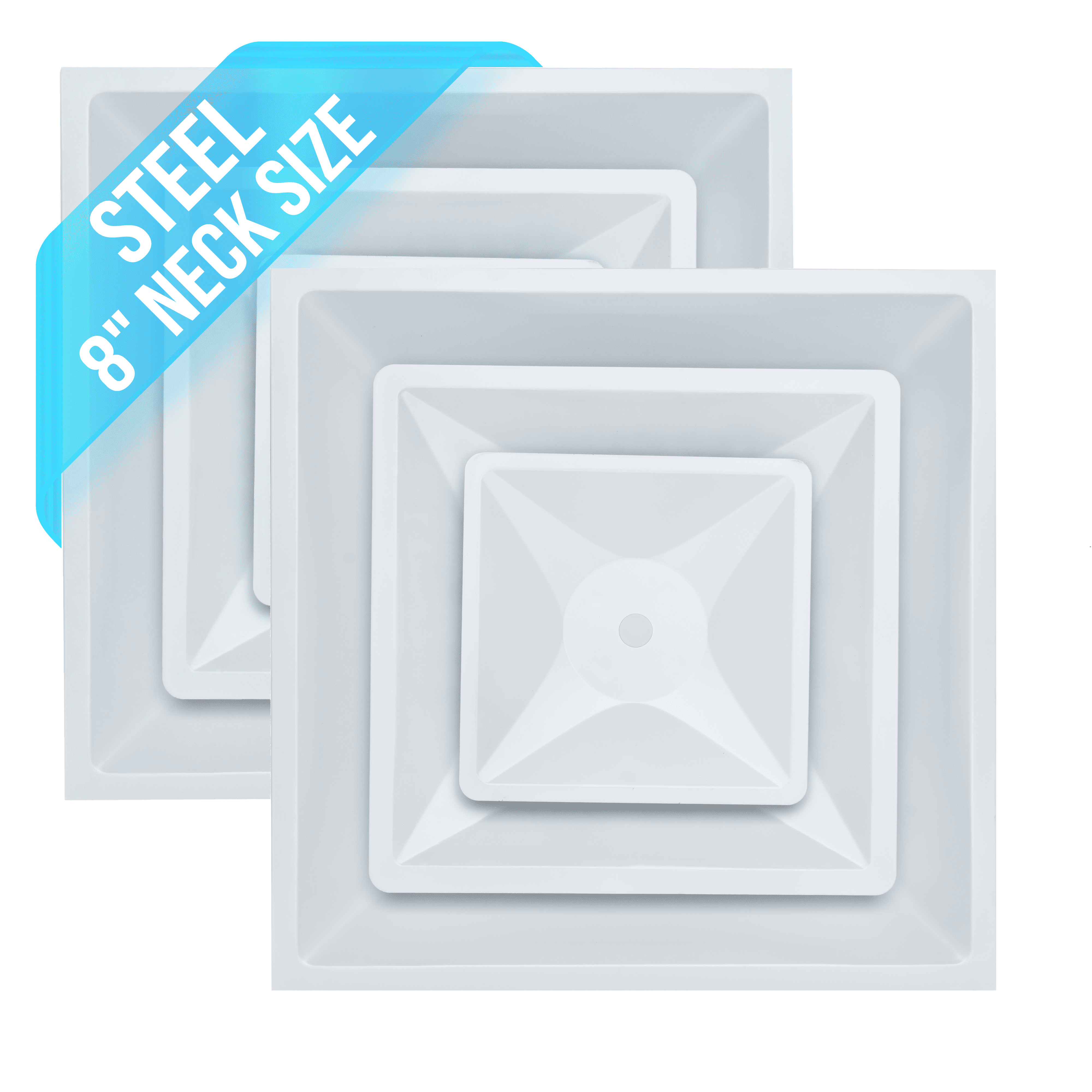 [2 Pack] Fits 24x24 Steel T-Bar Drop Ceiling Grid | 2x2 Feet Lay in Air ...