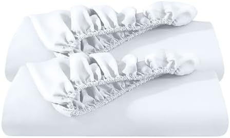 2-Pack Fitted Bottom Sheets Split King - Premium 1800 Ultra-Soft ...