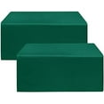 2 Pack Fitted Table Clothes - 48 x 24 Inch - Green Rectangle ...