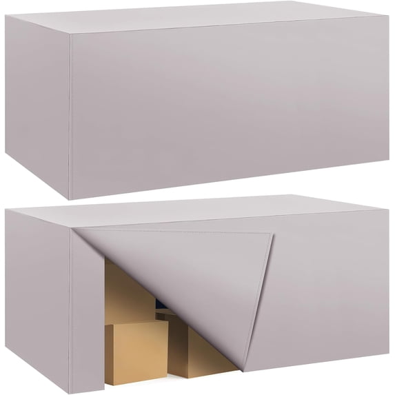 2 Pack Fitted Tablecloth for 8 Foot Rectangle 96 x 30 Inch Silver Table ...