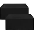2 Pack Fitted Tableclothes - 48 x 24 Inch - Black Rectangle Tablecloths ...
