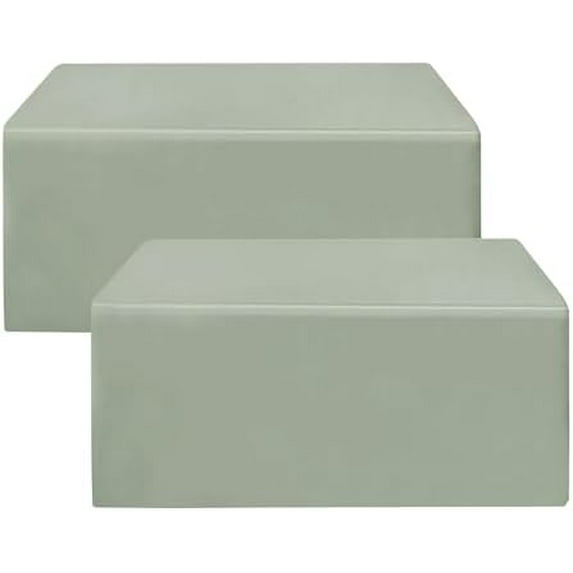 2 Pack Fitted Tableclothes - 48 x 24 Inch - Rectangle Tablecloths for 4 ...