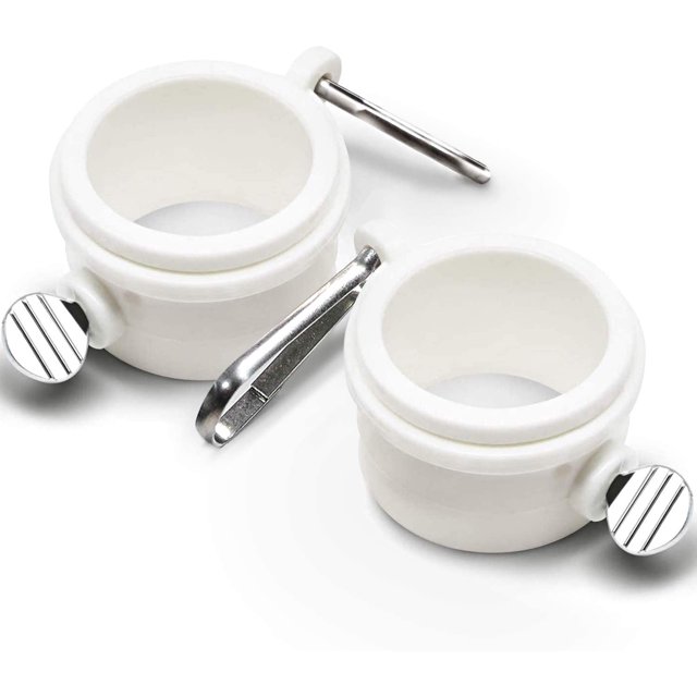 2 Pack Flag Pole Rings, Plastic Rotating Flagpole Flag Mounting Rings ...