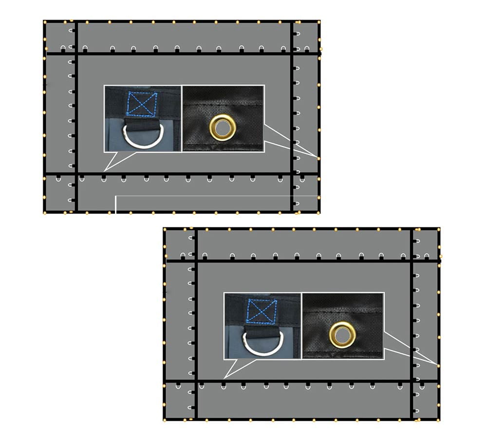 2 Pack Flatbed Trailer Smoke Tarp 12' x 16' - Walmart.com