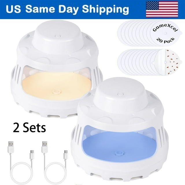 Indoor Sticky Pad Flea Trap, LED Lights, Natural Pest Control, Kills ...