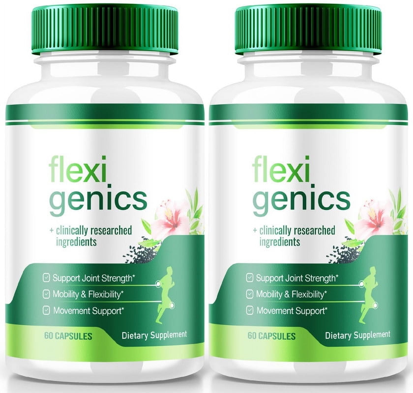 (2 Pack) Flexi Genics Pills, FlexiGenics Advanced Joint Support ...