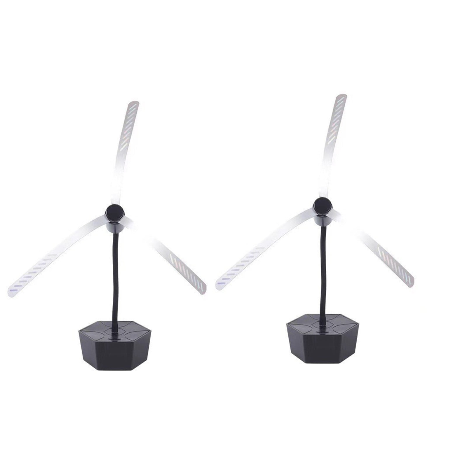2-Pack Flexible Goose-Neck Food Fans - Portable Battery Powered ...