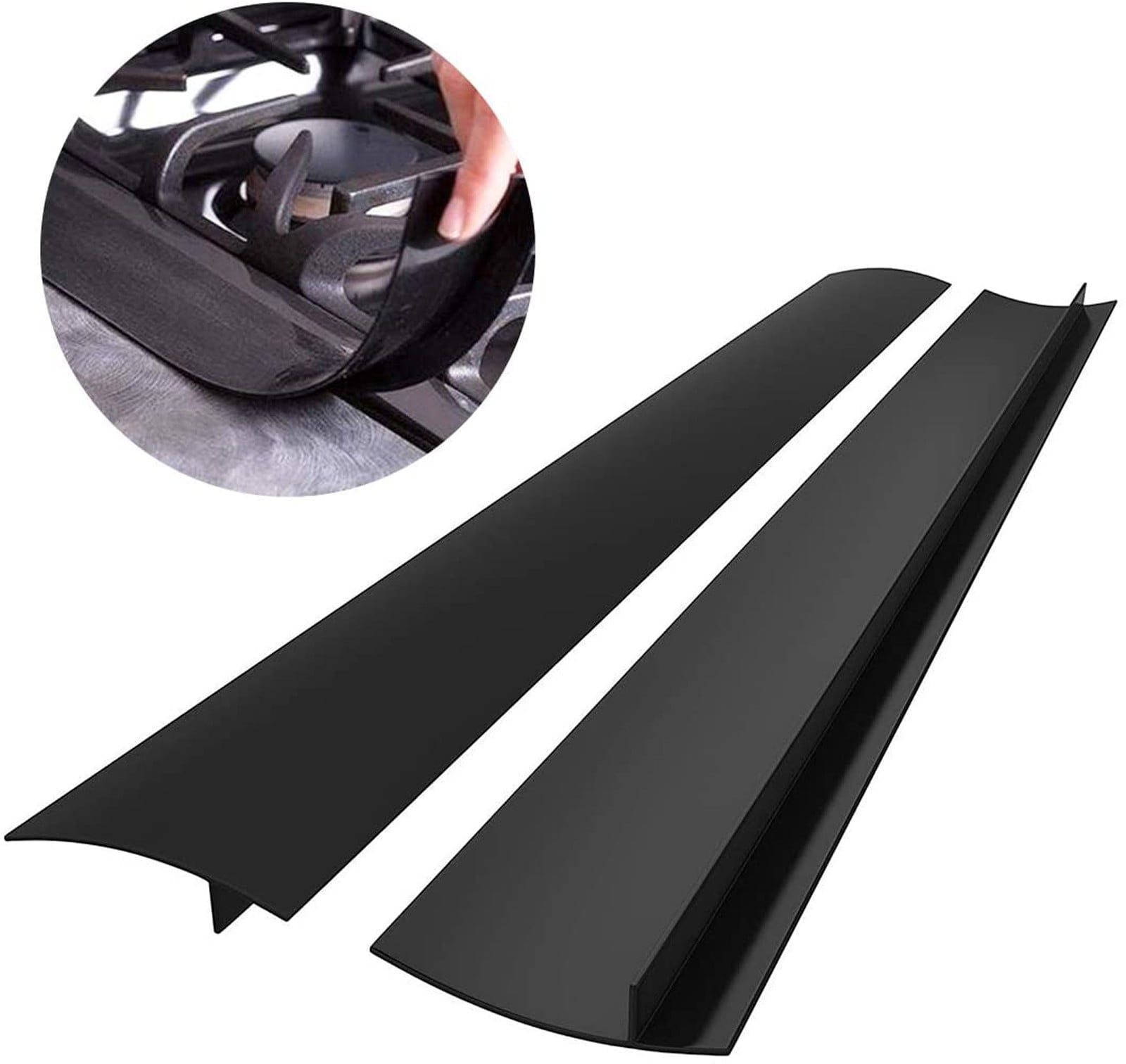 2 Pack Flexible Kitchen Stove Side Seam Covers, Silicone Kitchen Stove ...