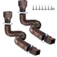 2 Pack Flexible Rain Gutter Downspout Extensions,Drain Downspout ...