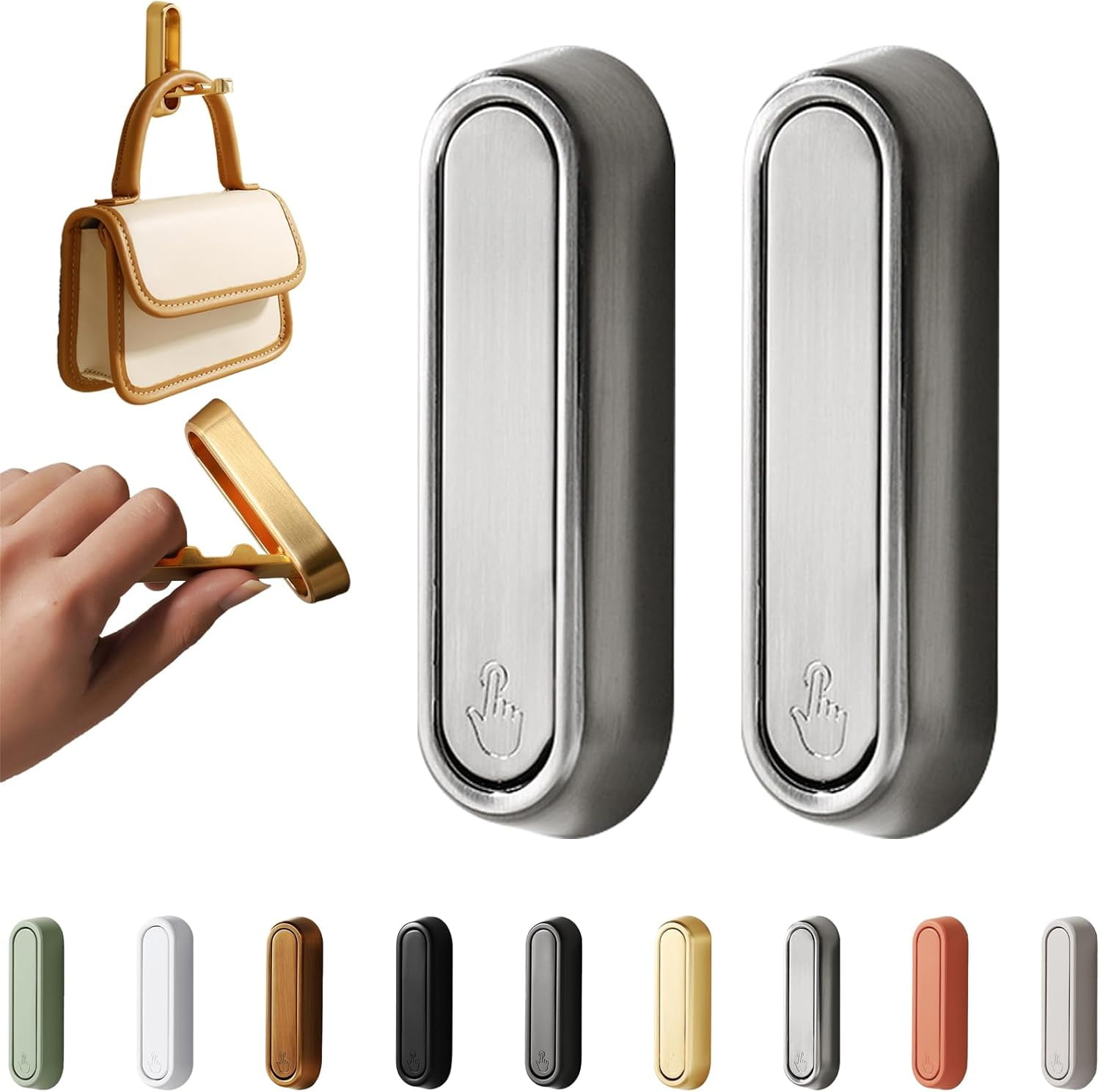 2 Pack Flip Down Hook, Foldable Coat Hooks, Heavy Duty Wall Hooks Made ...