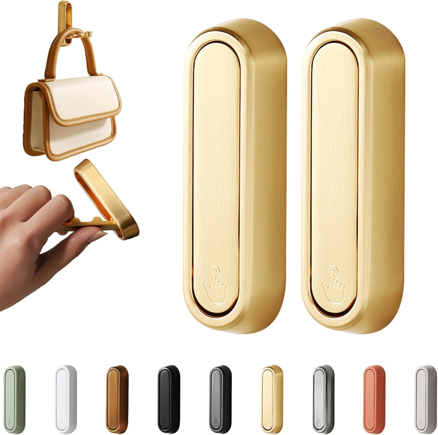 2 Pack Flip Down Hook, Foldable Coat Hooks, Heavy Duty Wall Hooks Made ...